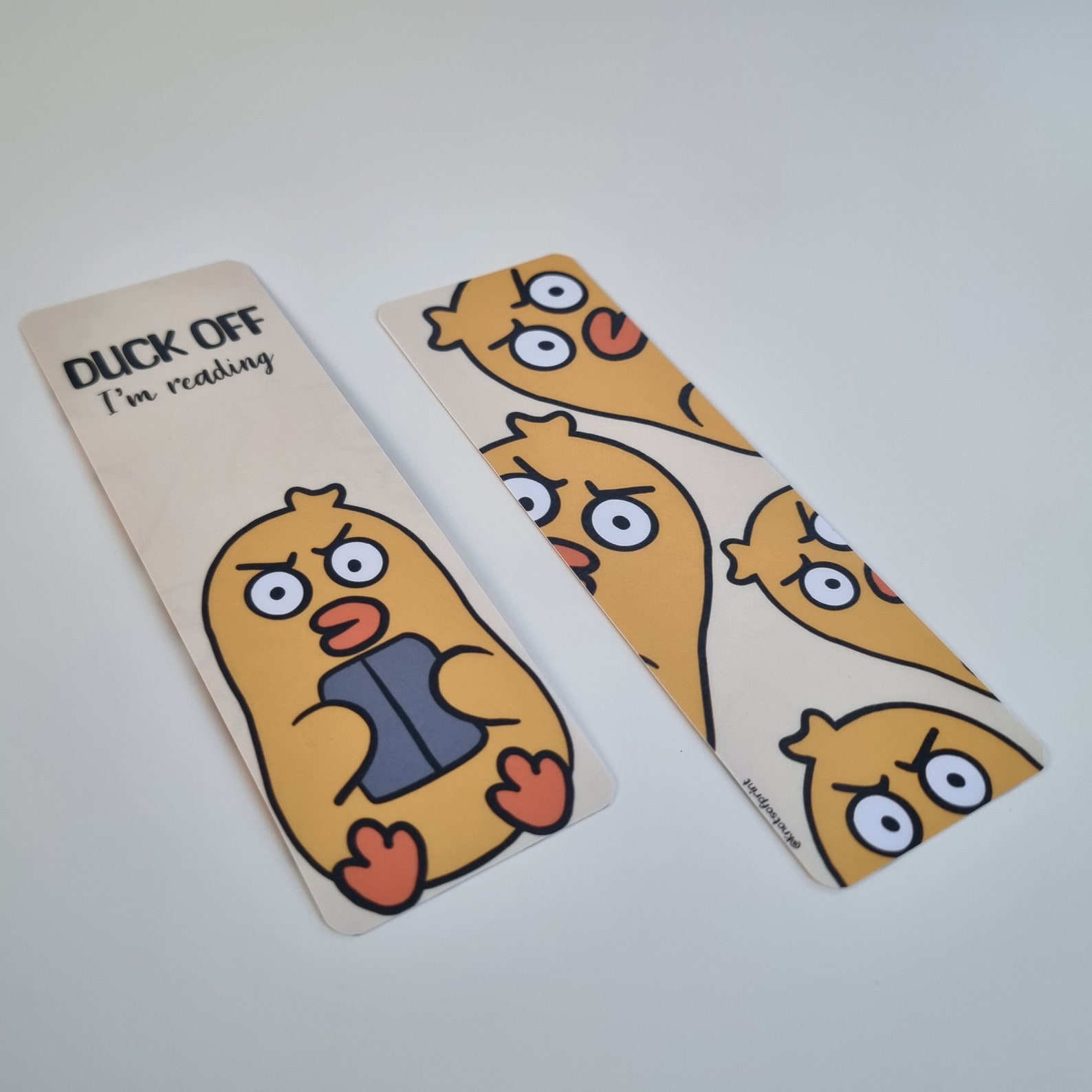 Duck off Bookmark Handmade Bookmark I Am Reading Bookmark - Etsy Canada