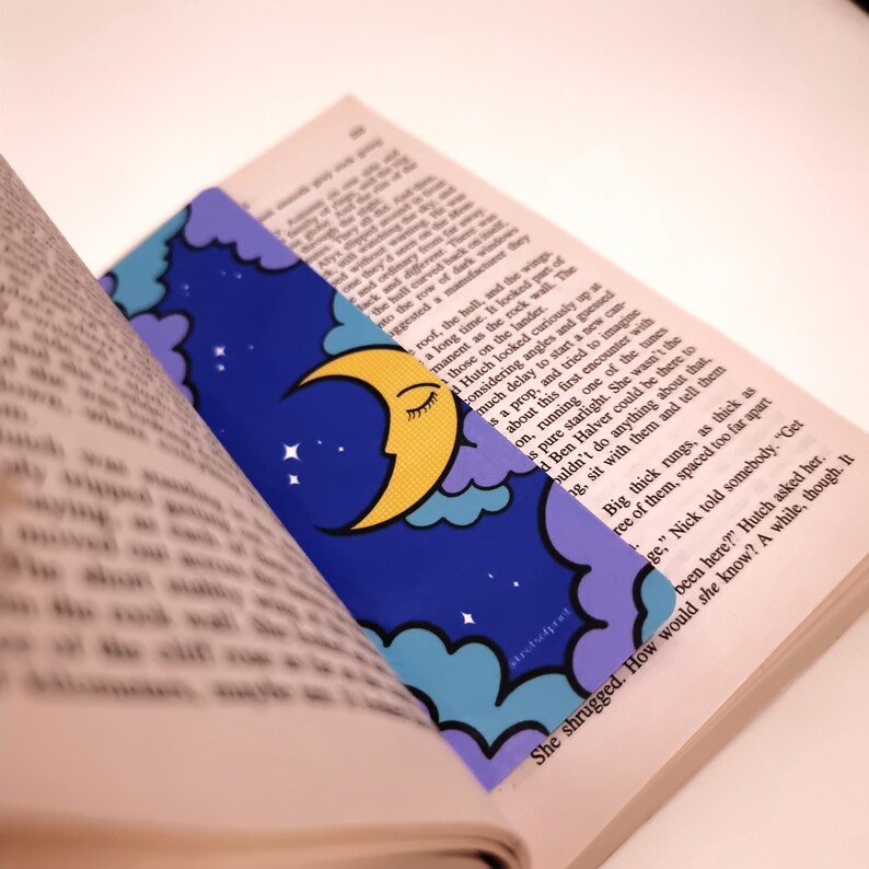 Sun Bookmark Moon Bookmark Sun and Moon Bookmark Pop Art - Etsy