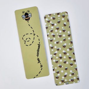 To Bee Continued Bookmark | Handmade Bookmark - Etsy