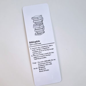Minimalist Defination Bookmark | Handmade Bookmark | Reader Defination ...