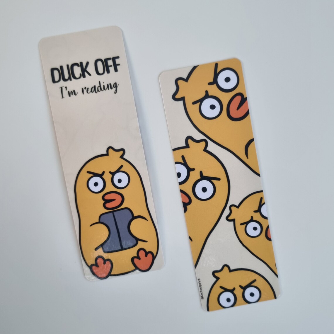 Duck off Bookmark Handmade Bookmark I Am Reading Bookmark - Etsy Canada
