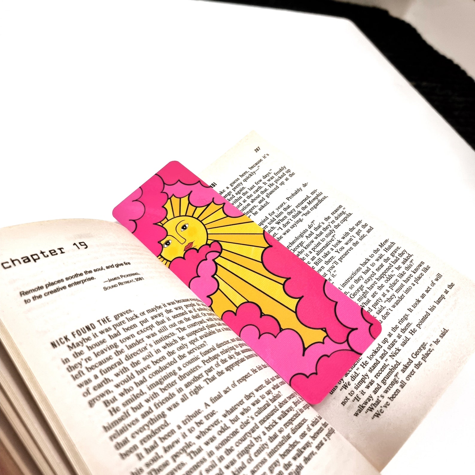 Sun Bookmark Moon Bookmark Sun and Moon Bookmark Pop Art - Etsy