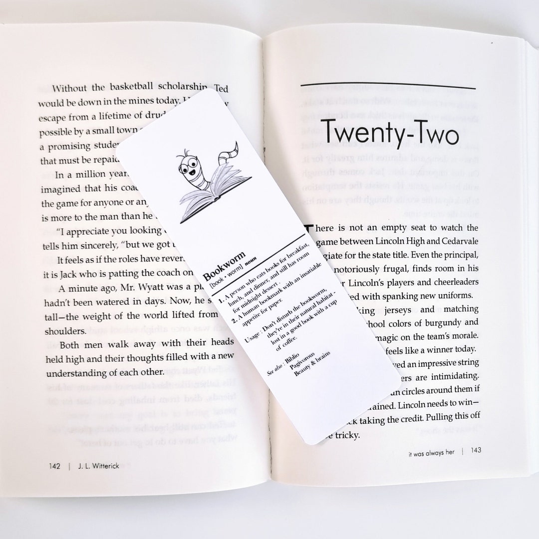 Minimalist Defination Bookmark | Handmade Bookmark | Reader Defination ...