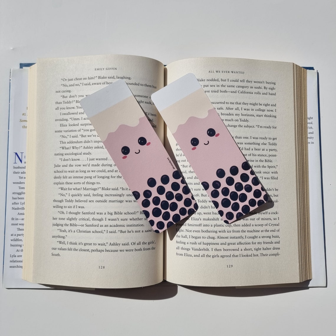 Boba Tea Bookmark Bubble Tea Bookmark Matcha Lavender - Etsy UK