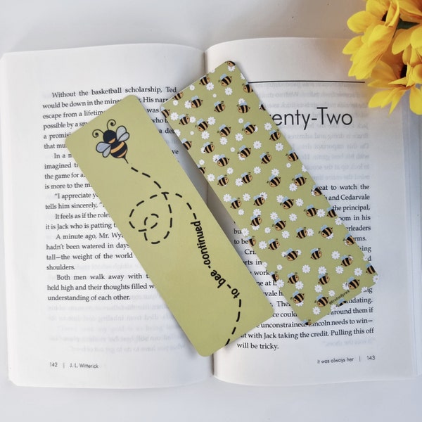 Bee Bookmark - Etsy