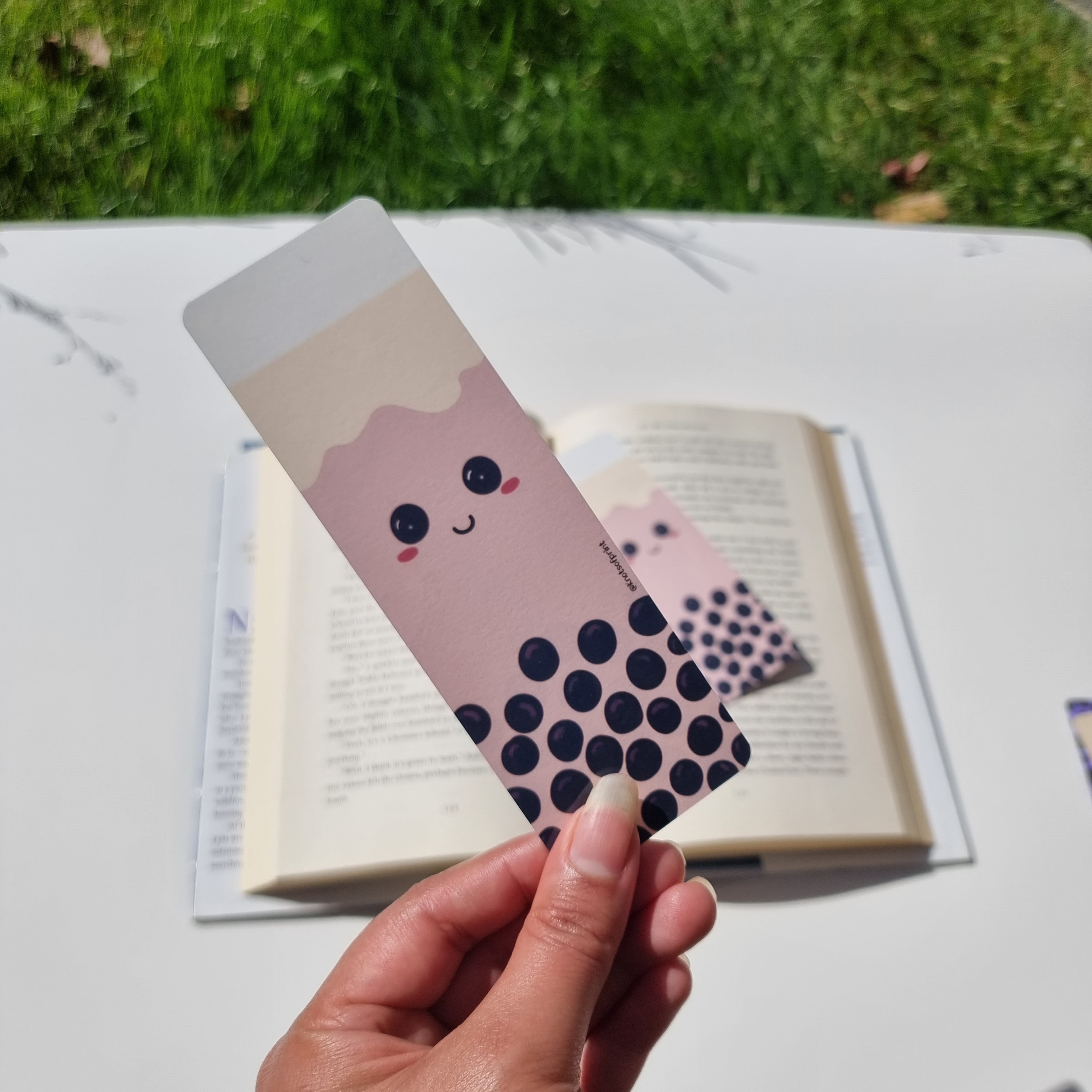 Boba Tea Bookmark Bubble Tea Bookmark Matcha Lavender Classic Kawaii ...