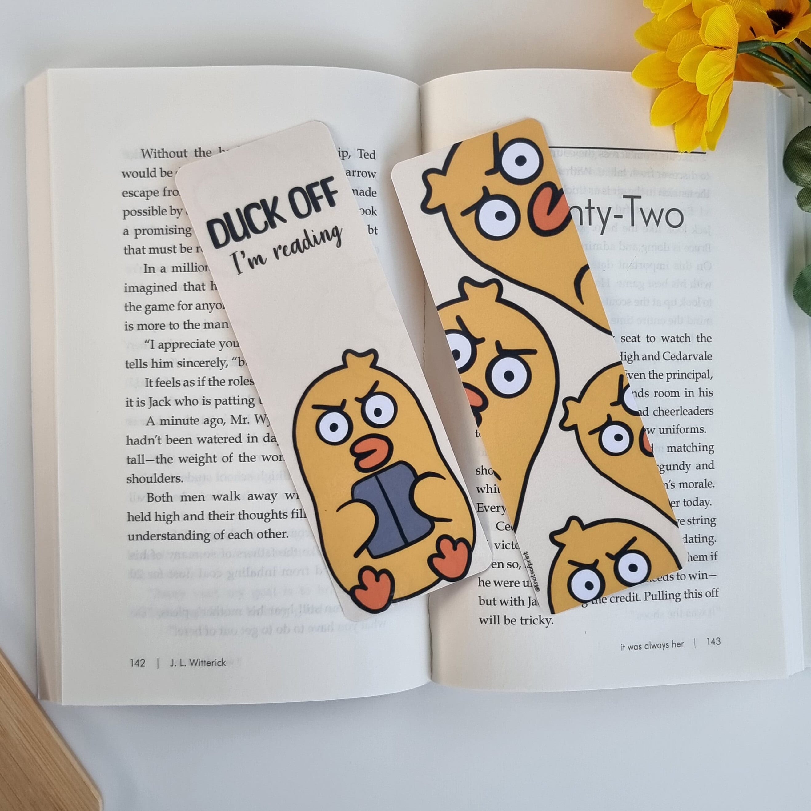 Duck off Bookmark Handmade Bookmark I Am Reading Bookmark - Etsy Canada