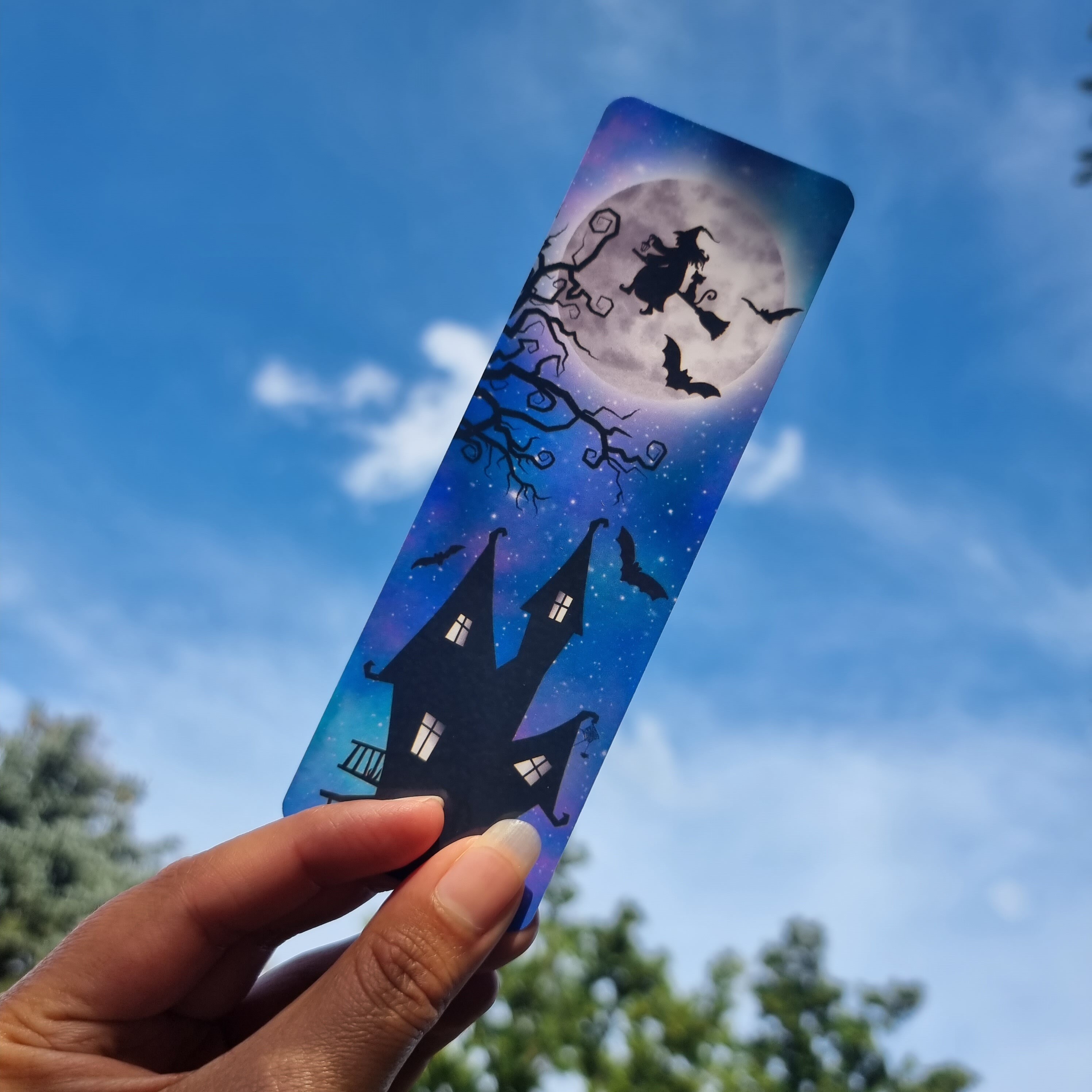 Haunted House Bookmark | Witch Bookmark | Fantasy Bookmark | Halloween ...