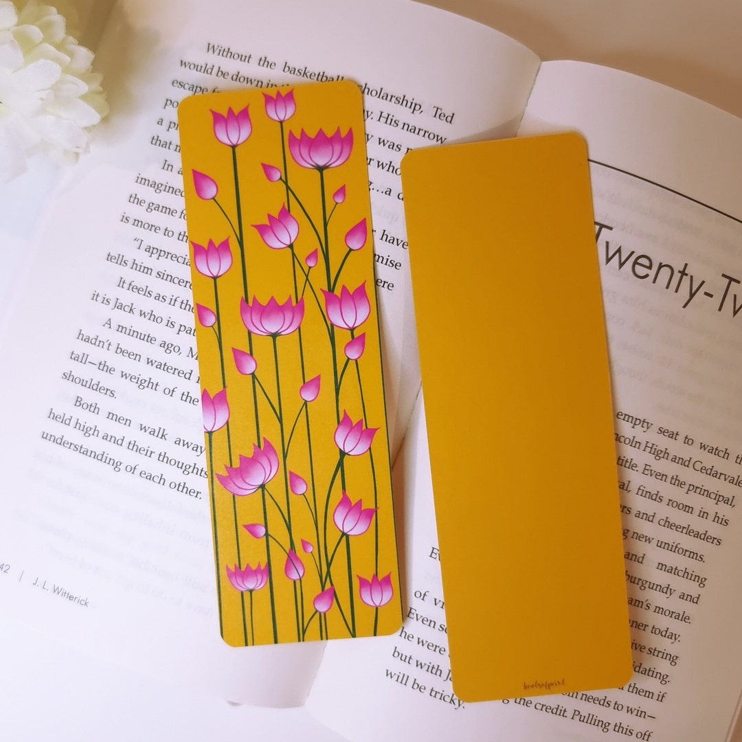 Lotus Bookmark | Handmade Bookmark | Flower Bookmark | Return Gift ...