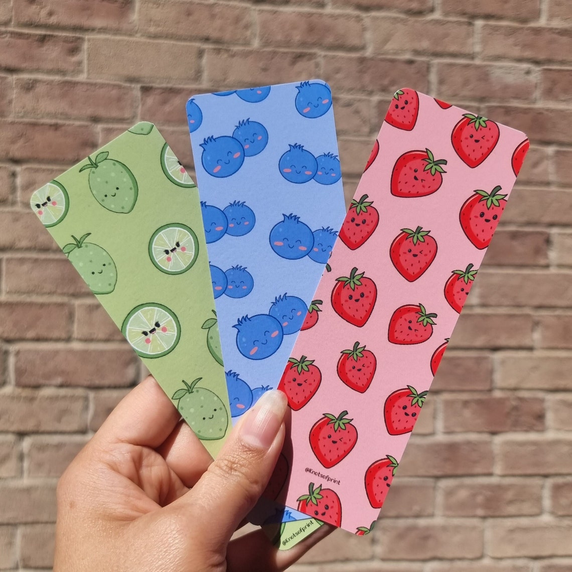 Blueberry Bookmark Strawberry Bookmark Lime Bookmark - Etsy Canada