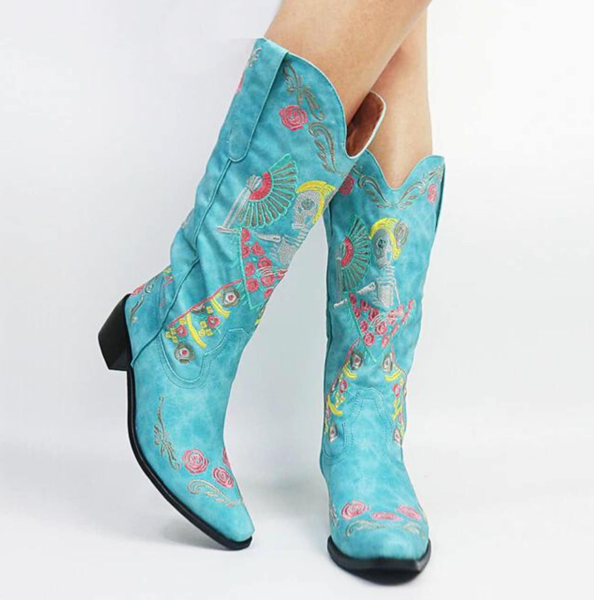 Blue Cowgirl Boots For Women