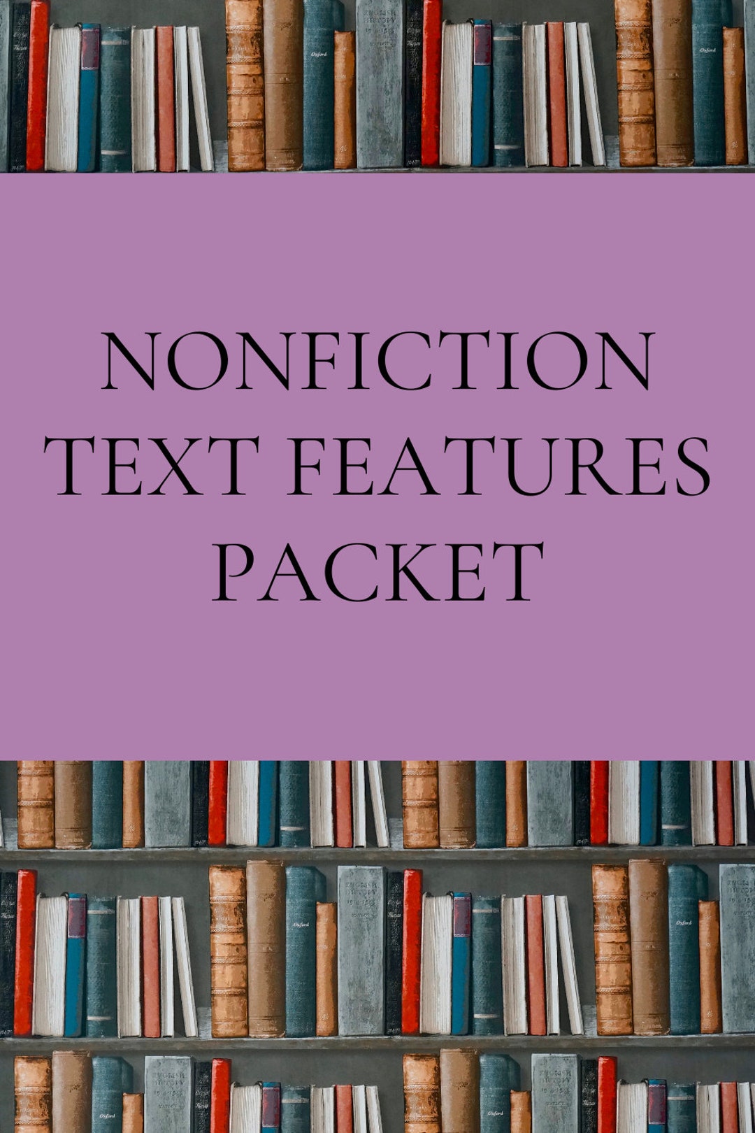 Nonfiction Text Feature Activity Packet - Etsy
