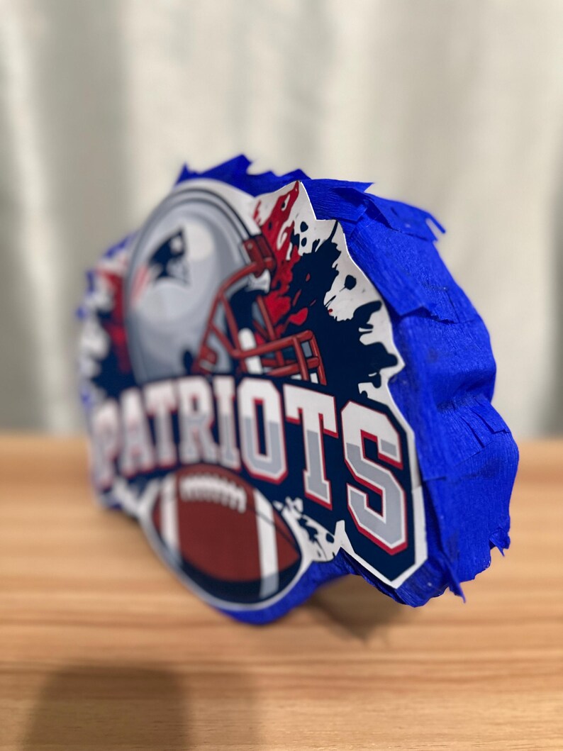 Football Team Inspired Piñata – Patriots Style | Handmade Sports Party ...
