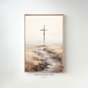 The Holy Cross, Jesus Christ, Abstract Christian Art, Minimalist ...
