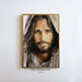 Watercolor Jesus Portrait: Smiling Christ, Religious Wall Art (digital ...