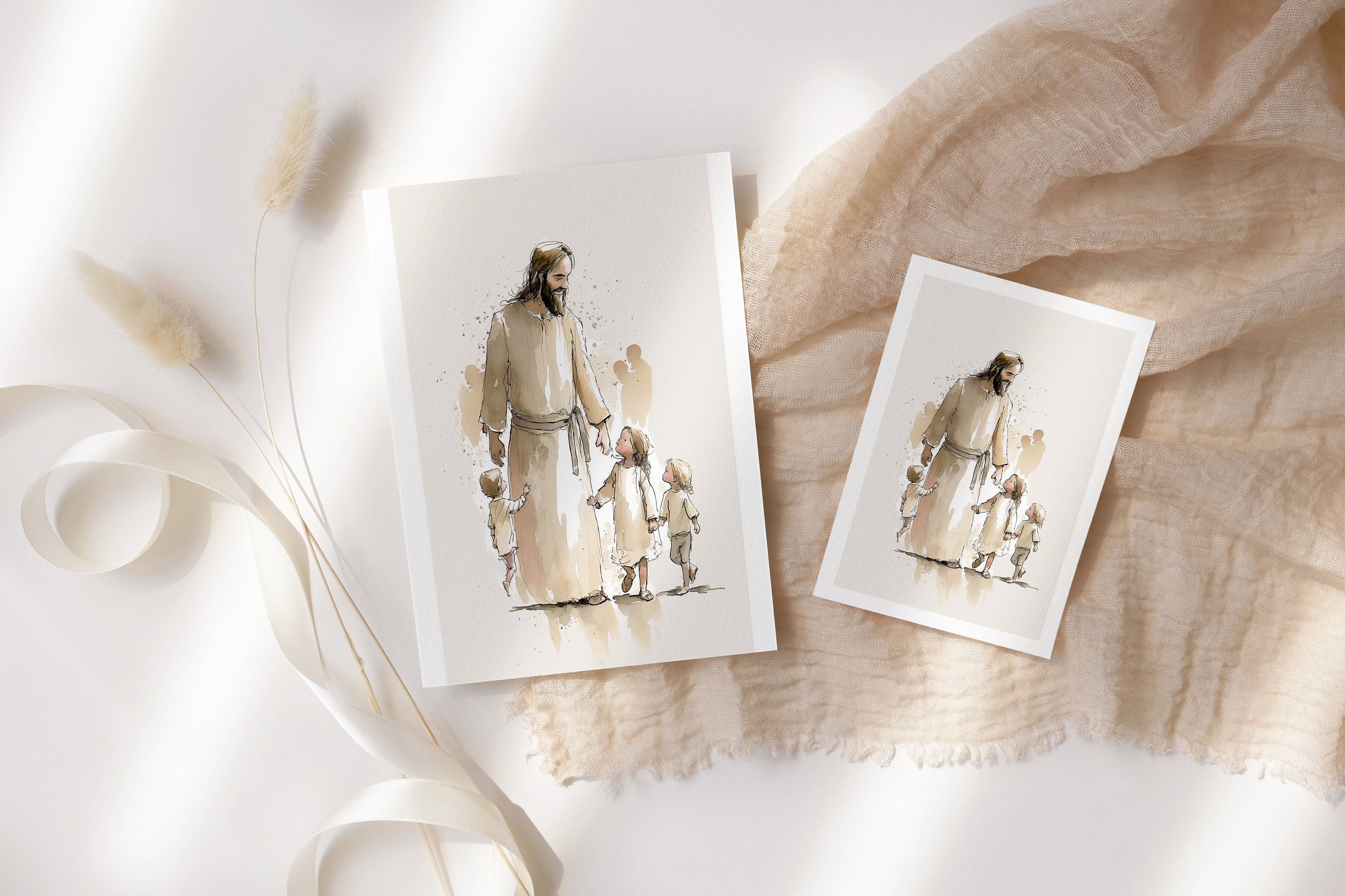 Come Follow Me Jesus Christ Walking With Children Bible - Etsy