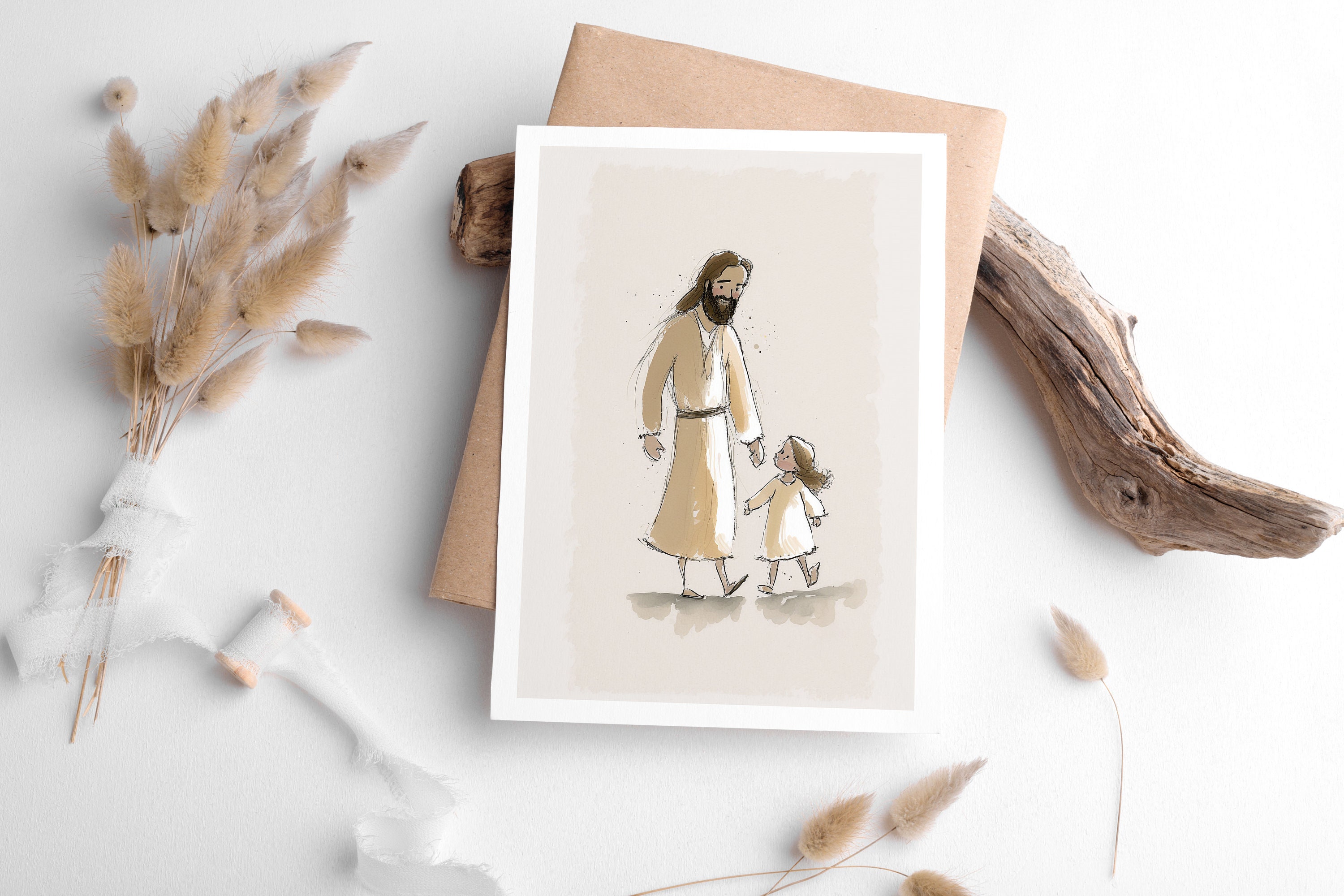 Come Follow Me Jesus Christ Walking With Children Bible - Etsy