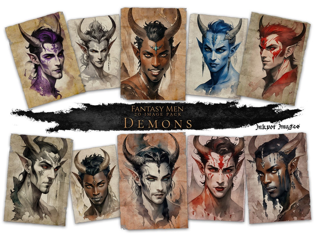 Character Portraits: Male Demons - Etsy