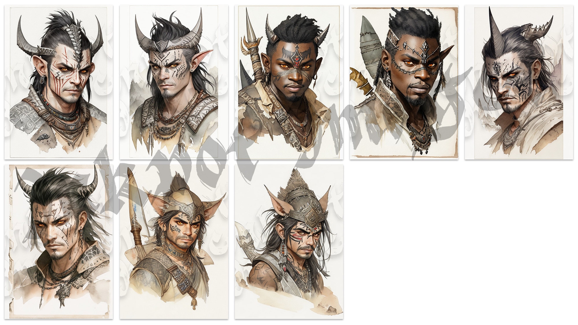 Character Portraits: Male Orcs - Etsy