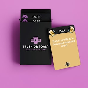 Truth or Toast Ass Edition Adult Party Card Game for Booty Lovers ...