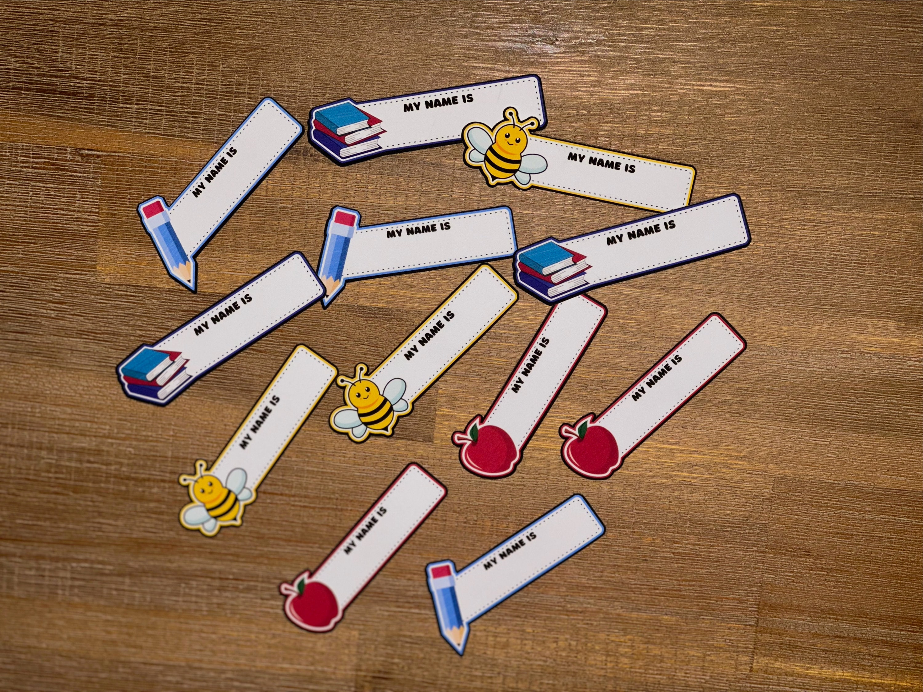 Back to School Name Tag Stickers for Students and Teachers - Etsy