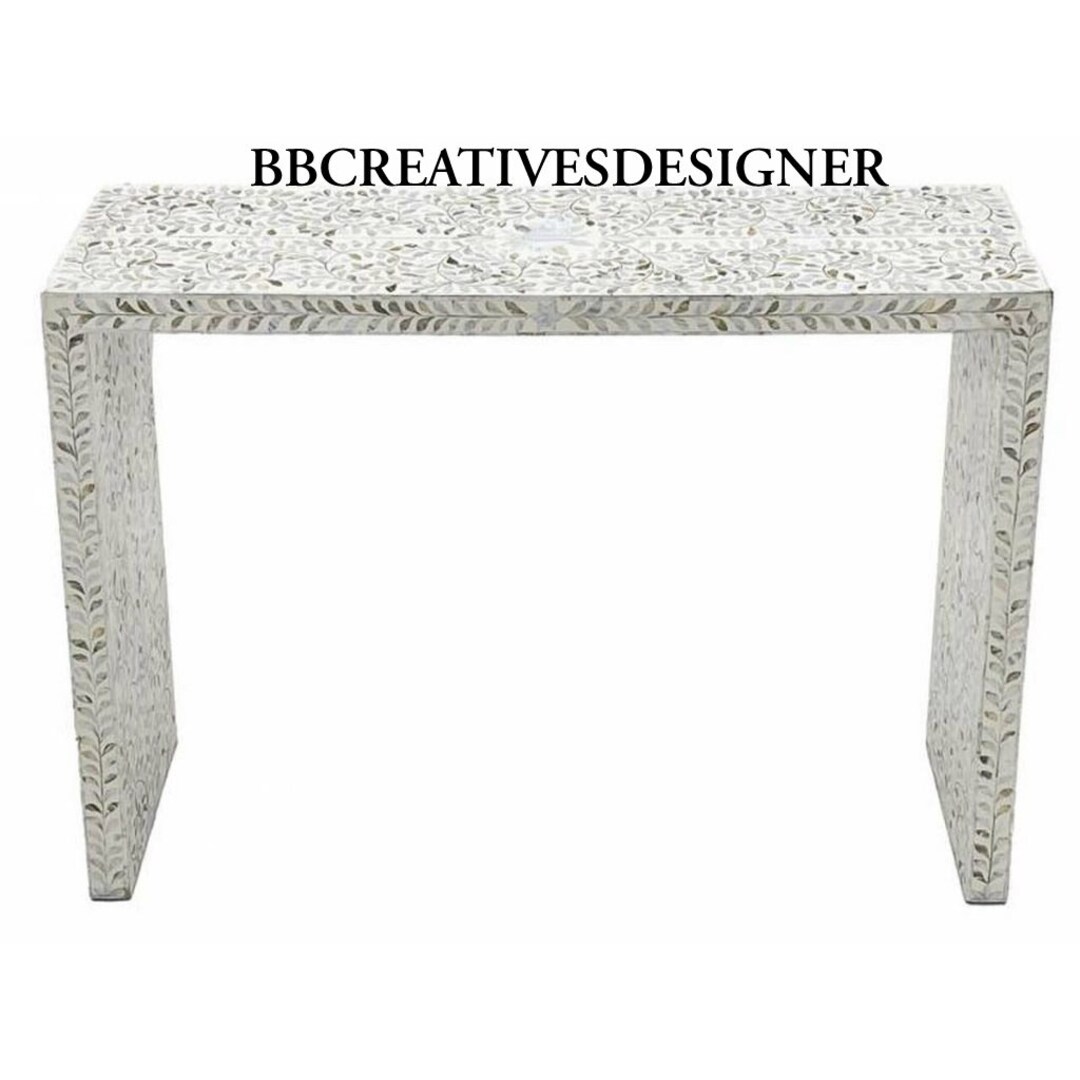 Handmade Wooden MOP Inlay Console/ Console Table / Desk / Study Table ...