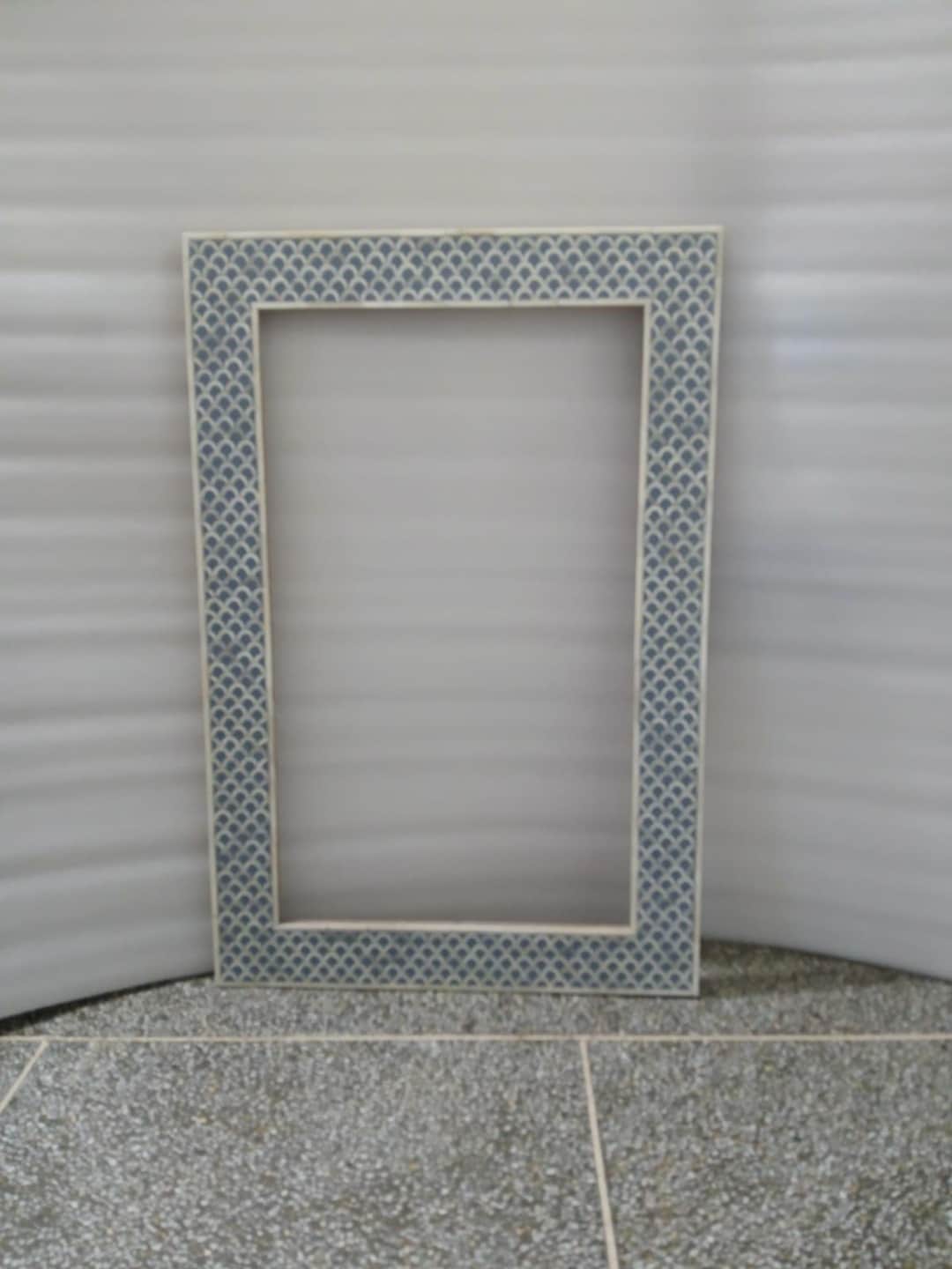 Handmade Wooden Bone Inlay Mirror Frame / Wall Decor / Wall Mirror in ...