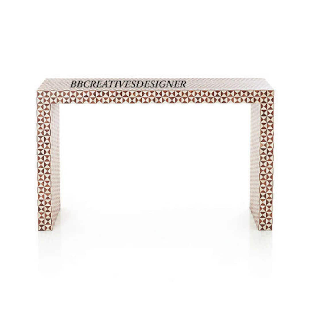 Handmade Wooden Bone Inlay Console/ Console Table / Desk / Study Table ...