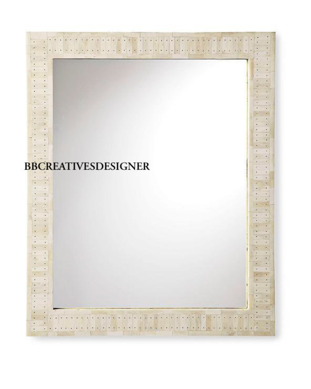 Handmade Wooden Bone Inlay Mirror Frame / Wall Decor / Wall Mirror in ...