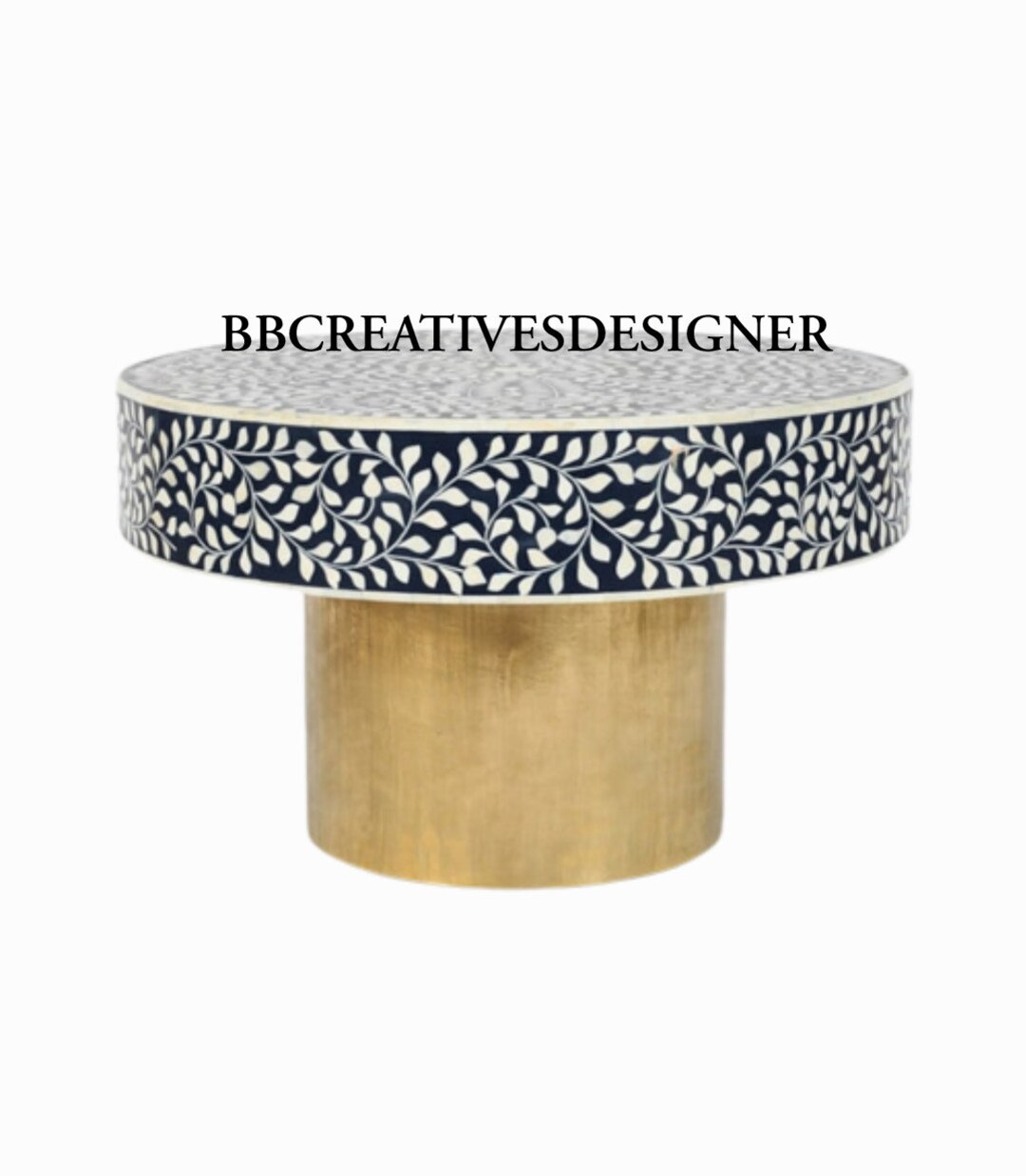 Handmade Wooden Bone Inlay Coffee Table/ Center Table / Inlay Coffee ...