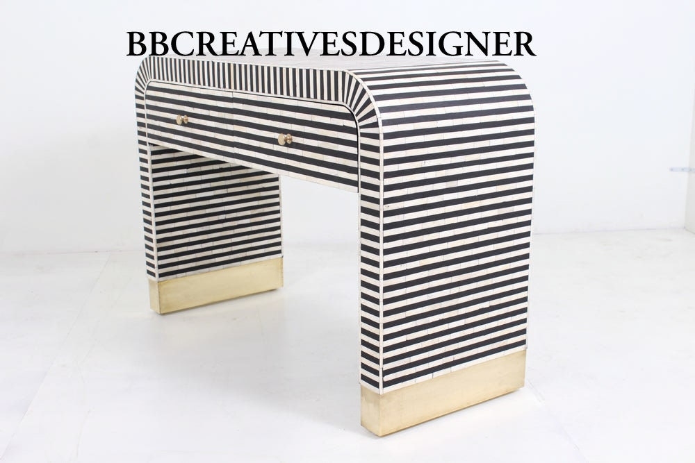 Handmade Wooden Bone Inlay Console/ Console Table / Desk / Study Table ...
