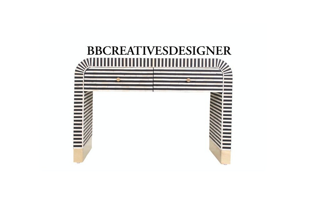 Handmade Wooden Bone Inlay Console/ Console Table / Desk / Study Table ...