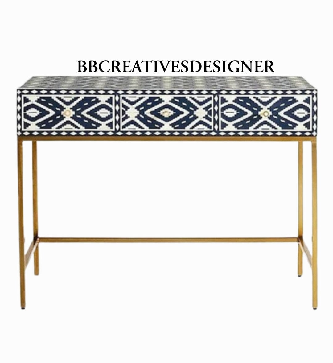 Handmade Wooden Bone Inlay Console/ Console Table / Desk / Study Table ...