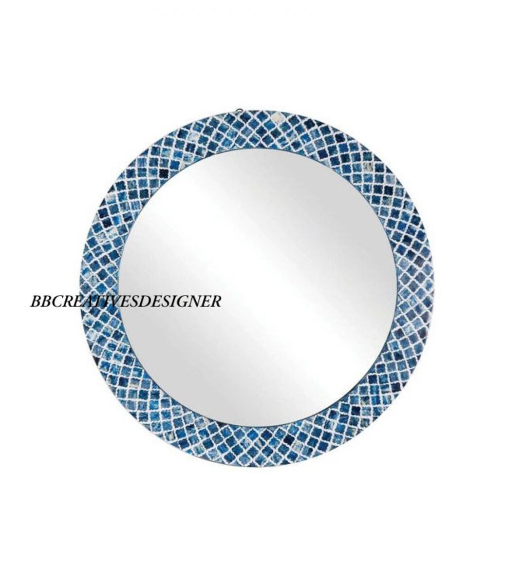 Handmade Wooden Bone Inlay Mirror Frame / Wall Decor / Wall Mirror in ...