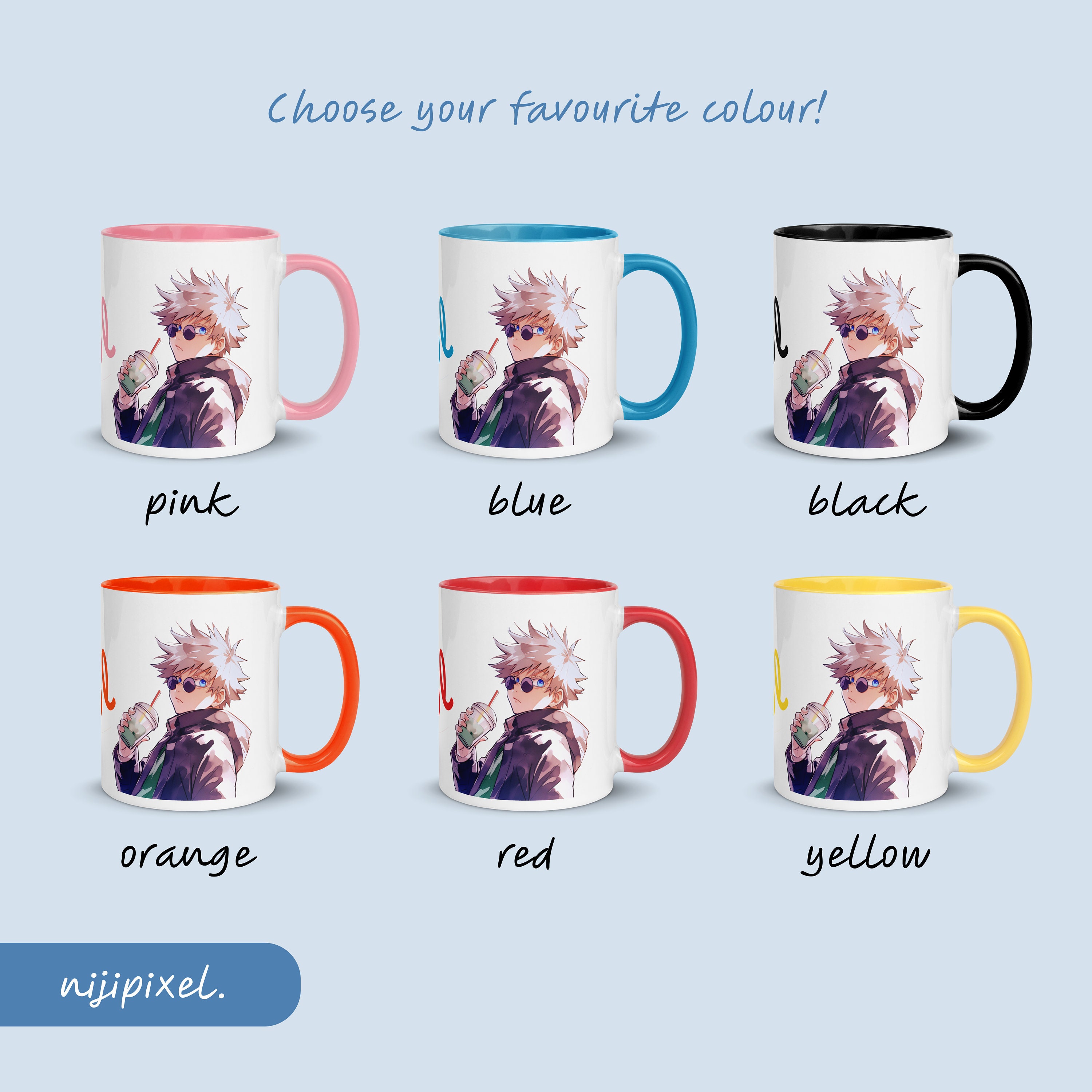 Jujutsu Kaisen Anime Mug, Satoru Gojo, Kawaii Cup, Inspired Design ...