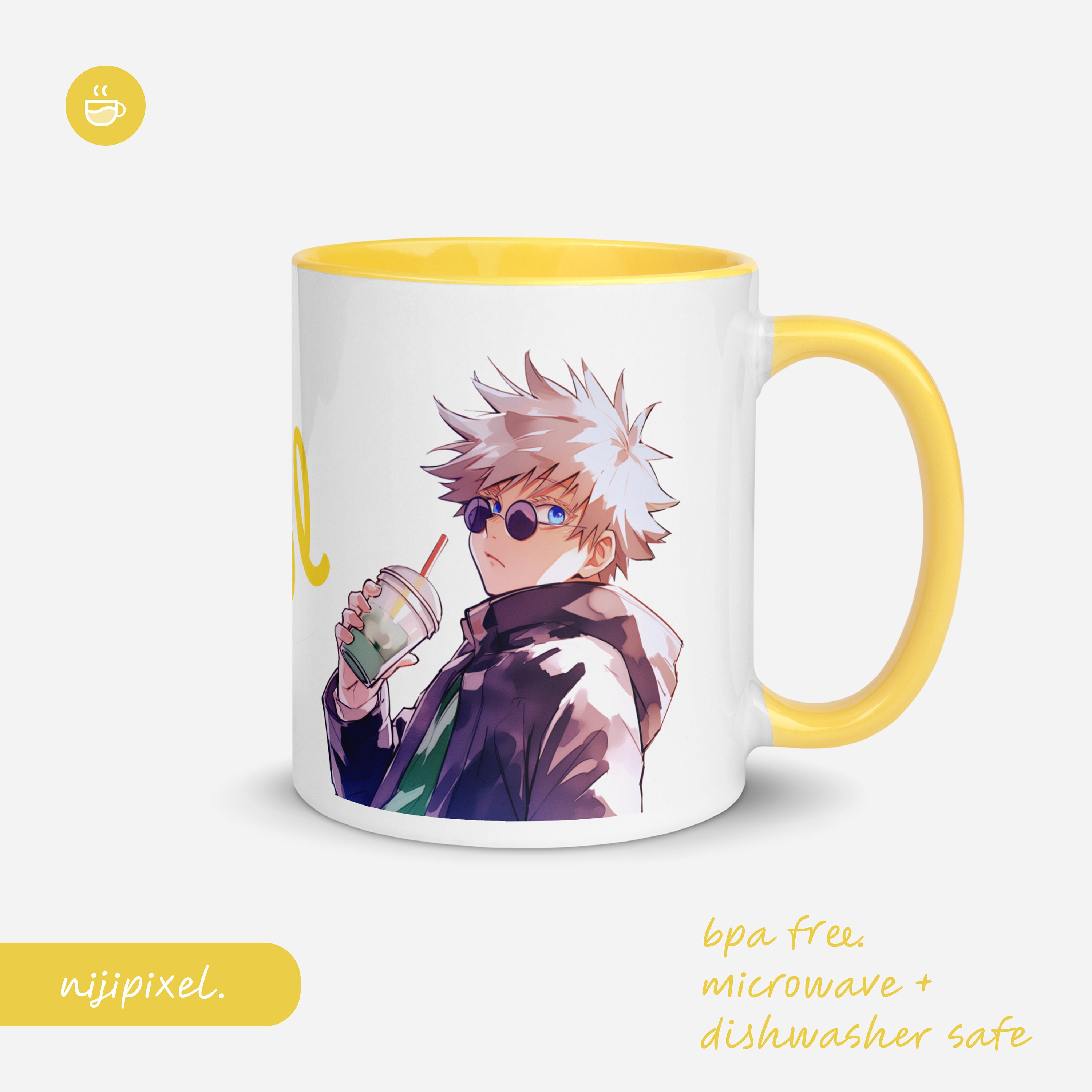 Jujutsu Kaisen Anime Mug, Satoru Gojo, Kawaii Cup, Inspired Design ...