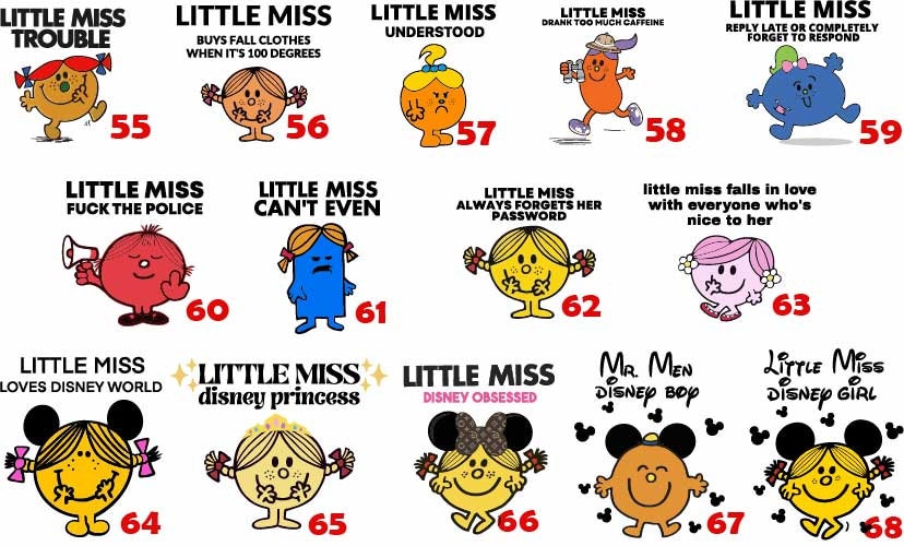 Little Miss Shirt, Personalized Little Miss Shirt, Funny Little Miss ...