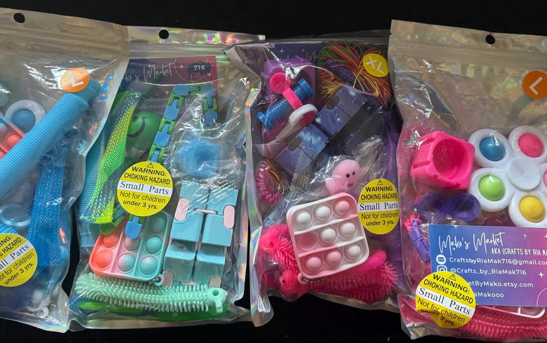 Fidget Sensory Stress Toy Surprise Grab Bags Fun Fidgets Decompression ...