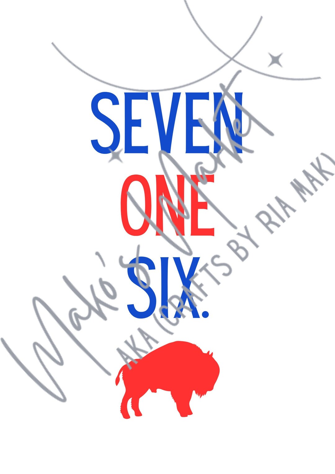 716 Digital File Buffalo Seven One Six Buffalo New York Png - Etsy