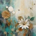 Botanical Digital Art - Printable Contemporary Tranquility Artwork ...