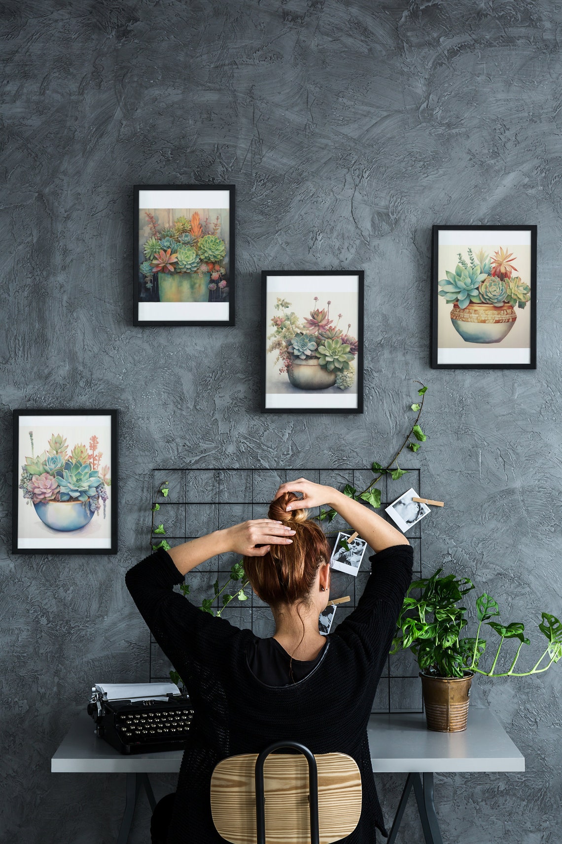 Digital Watercolour Print, Printable Watercolor Painting for Home, Set ...