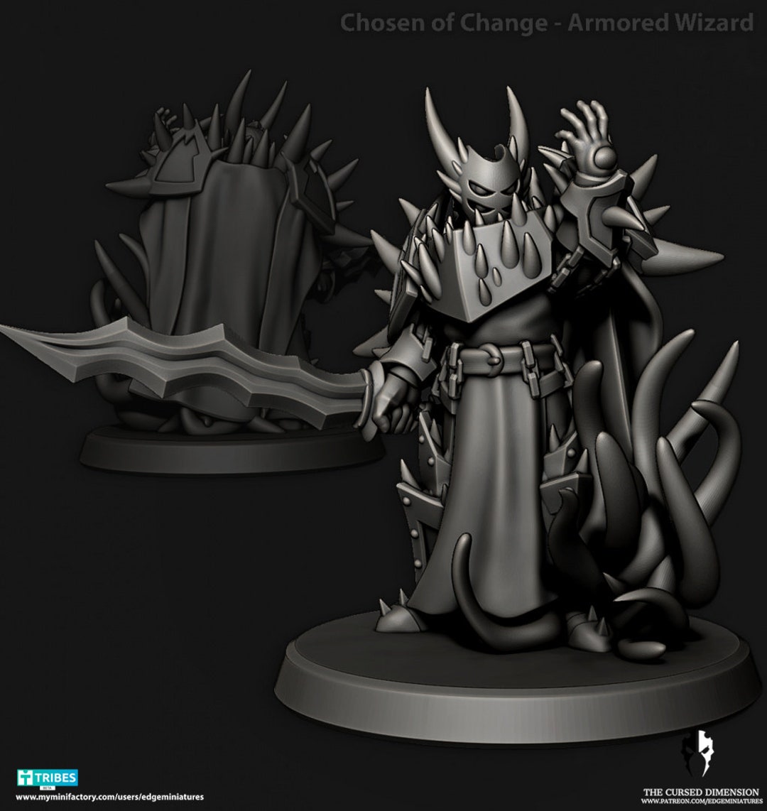 Change Demons Armored Wizard of Change - Etsy