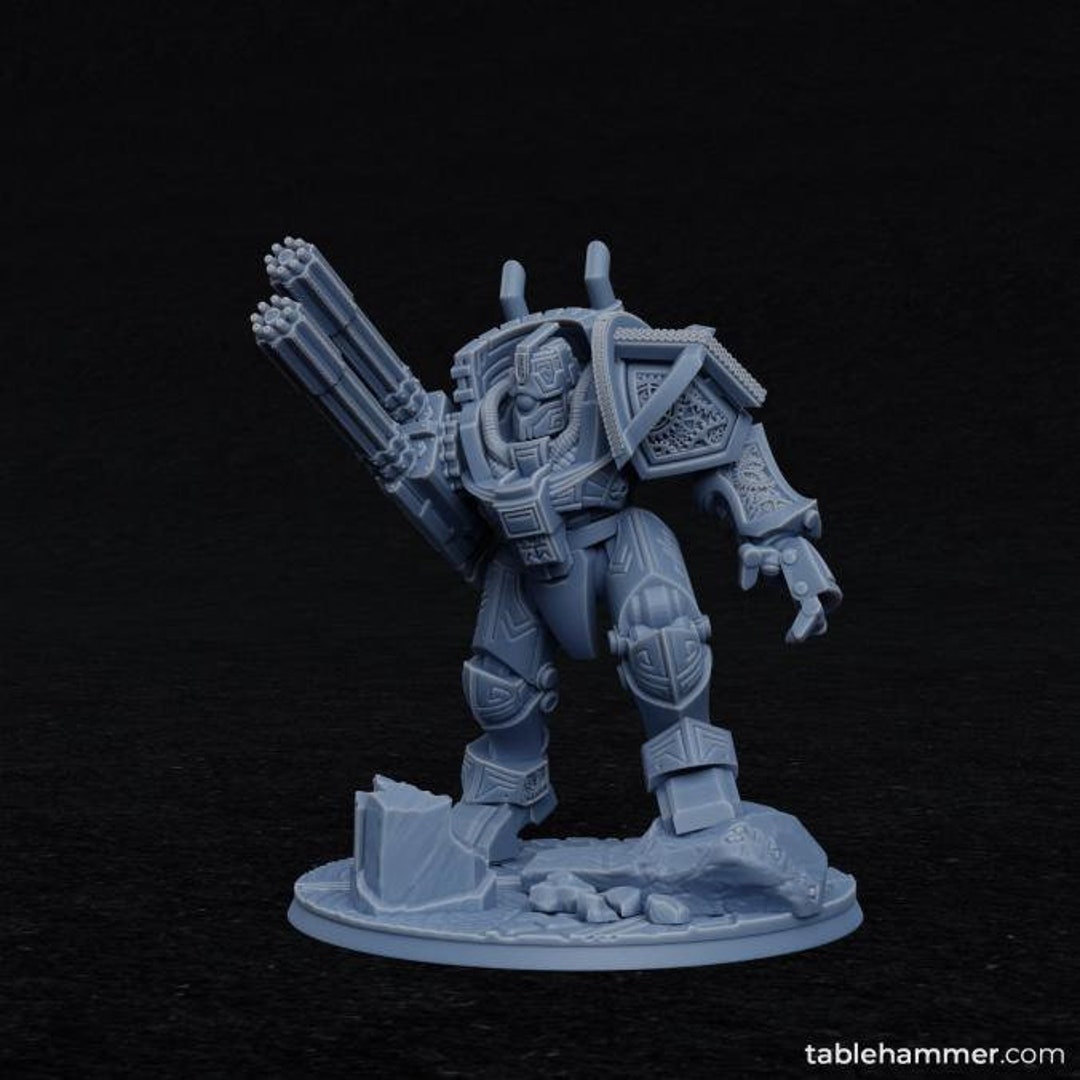Clockwork Ancient Space Dwarf Golem Mech federation of Tyr - Etsy