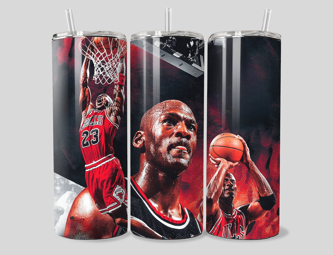 Michael Jordan 20oz Tumbler, Gift for Basketball Fan, Travel Mug, Gift ...