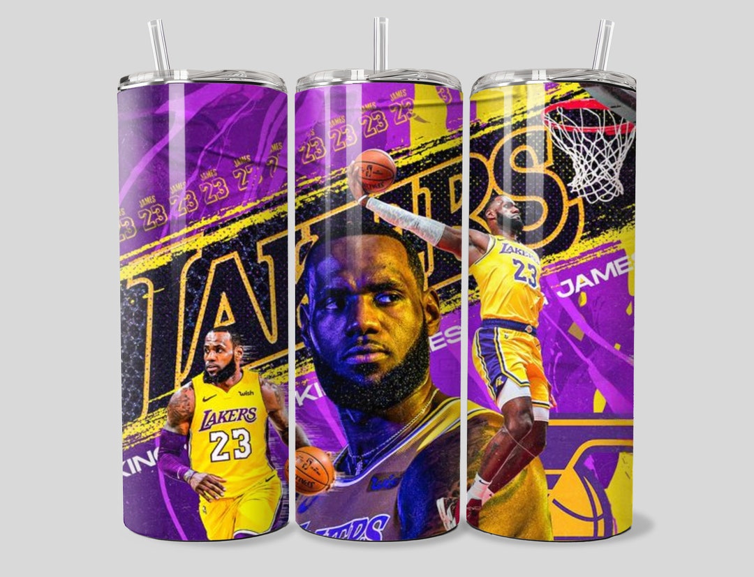 Lebron James 20oz Tumbler, Gift for Basketball Fan, Travel Mug, Gift ...