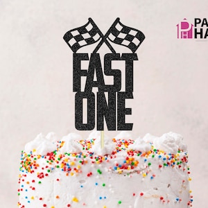 Fast One Cake Topper Svg, Racer 1st Bday Svg Png, Hot Wheels 1st ...
