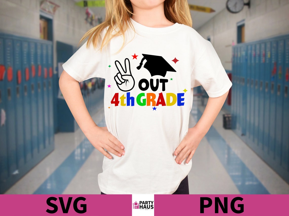 Peace Out 4th Grade SVG Graduation SVG 4th Grade Svg4th - Etsy