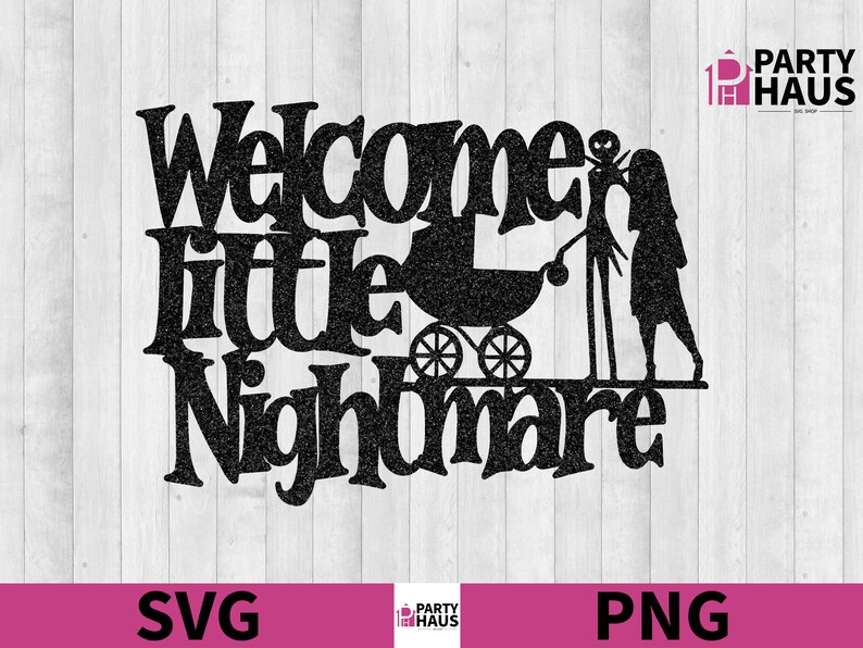 Welcome Little Nightmare Digital File SVG Halloween Gender - Etsy