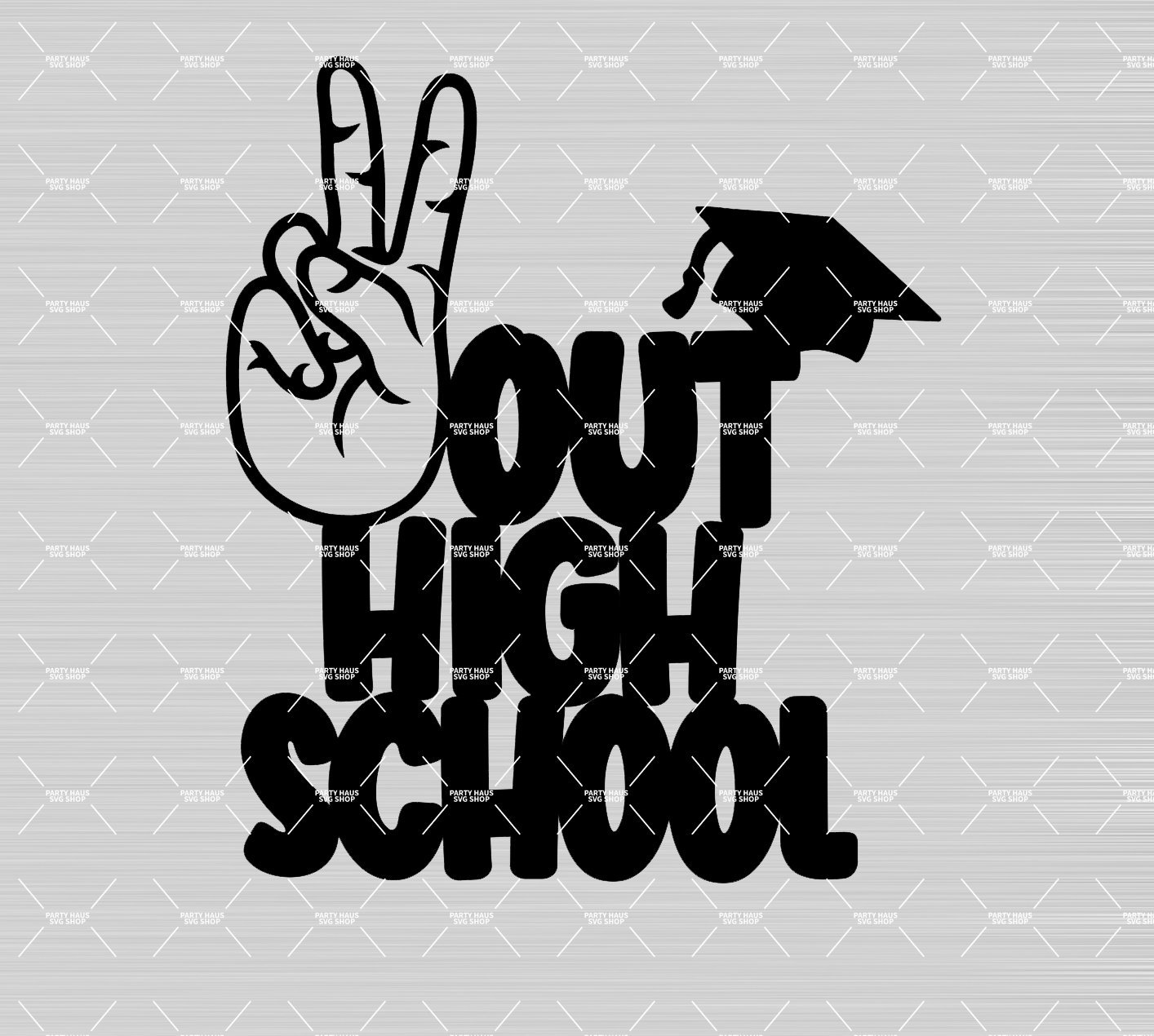 Peace Out High School SVG, Graduation SVG, Graduation Cake Topper SVG ...