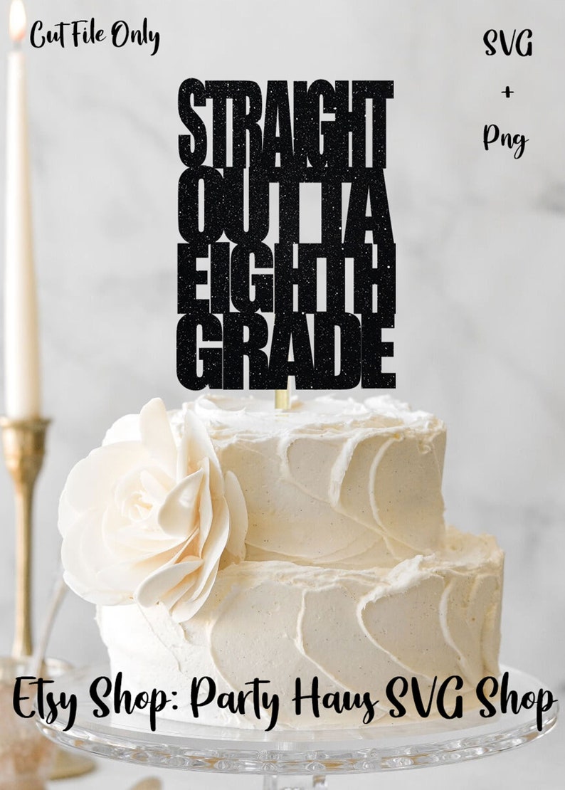 Straight Outta 8th Grade SVG Graduation SVG Congrats Grad - Etsy